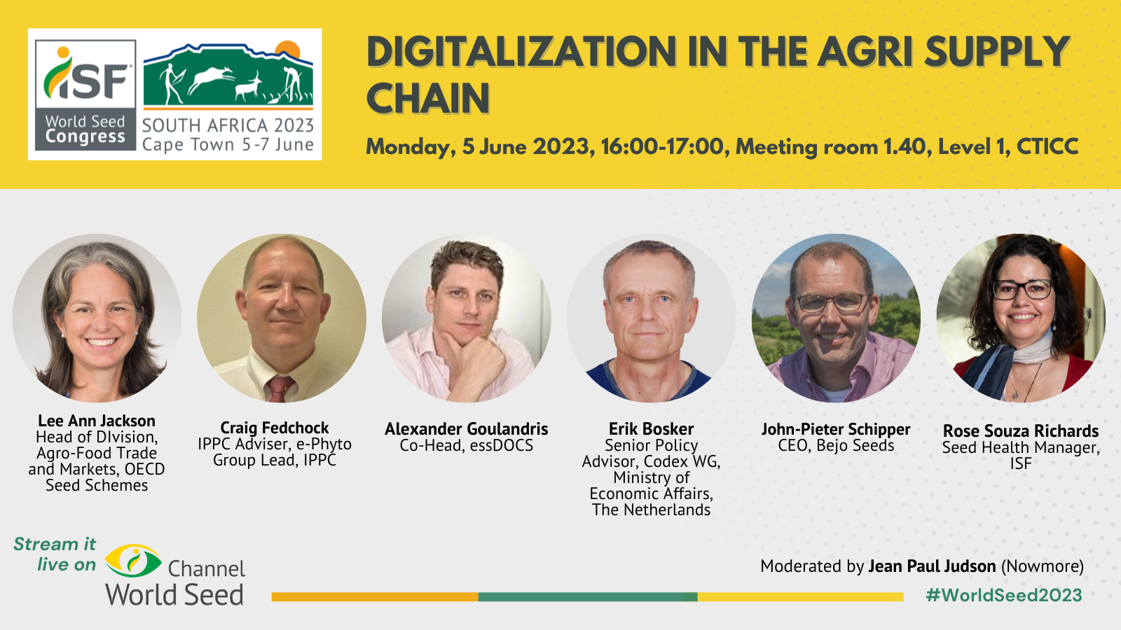 Program – World Seed Congress 2023 – South Africa